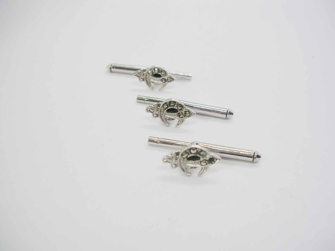 Freemason Tuxedo Studs Waistcoat Buttons Set of 3 Vintage Masonic Suit ...