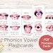 Phonics Vowel Flashcard Speech Sound Wall Printable Mouth Picture Card ...