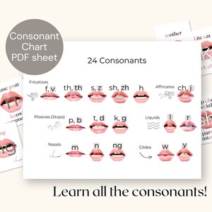 Phonics Consonant Flashcard Speech Sound Wall Printable Flashcards ...