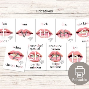 Phonics Consonant Flashcard Speech Sound Wall Printable Flashcards ...