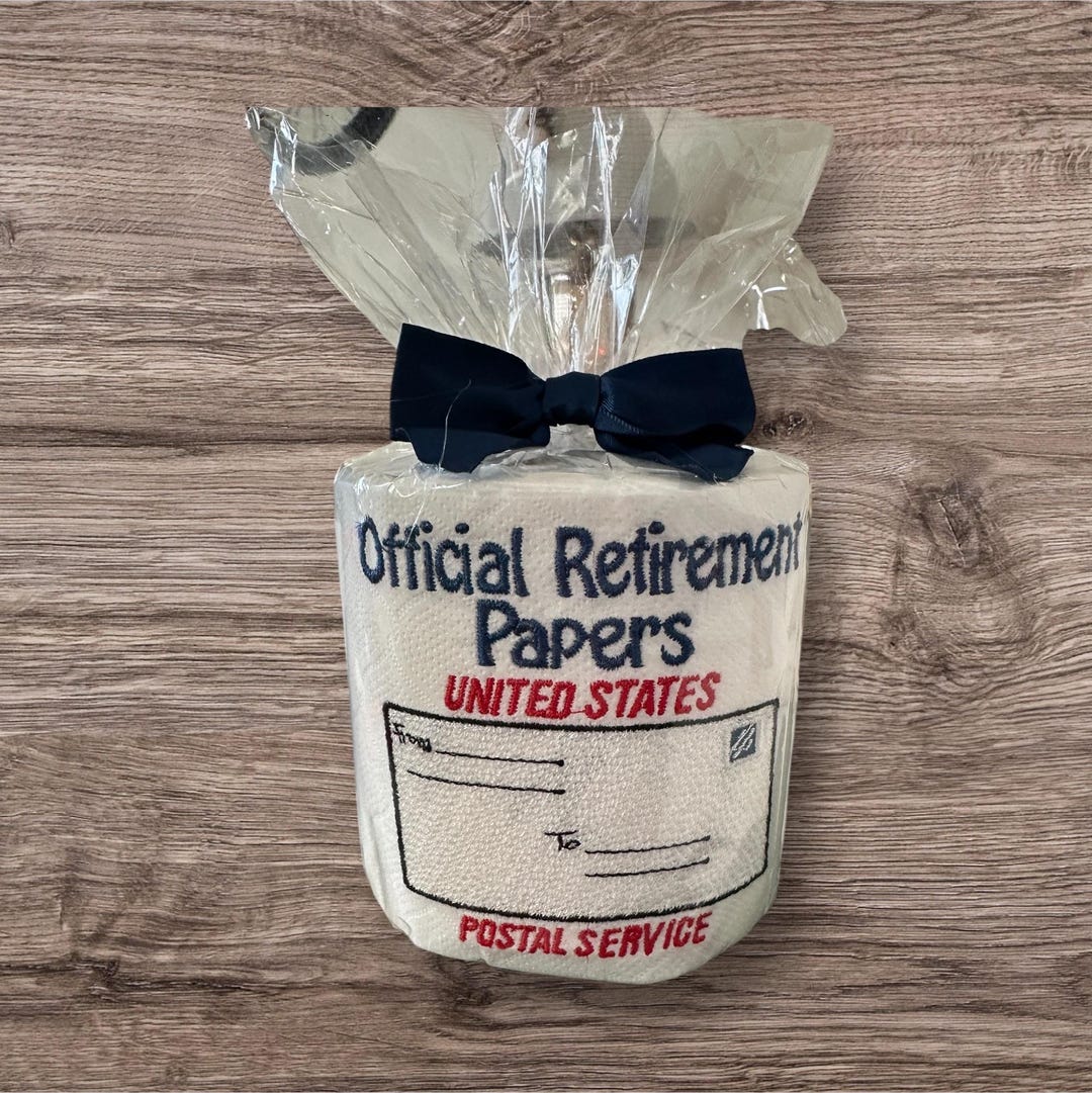 Postal Workers Unique Retirement Gift: Novelty Retirement Papers - Etsy
