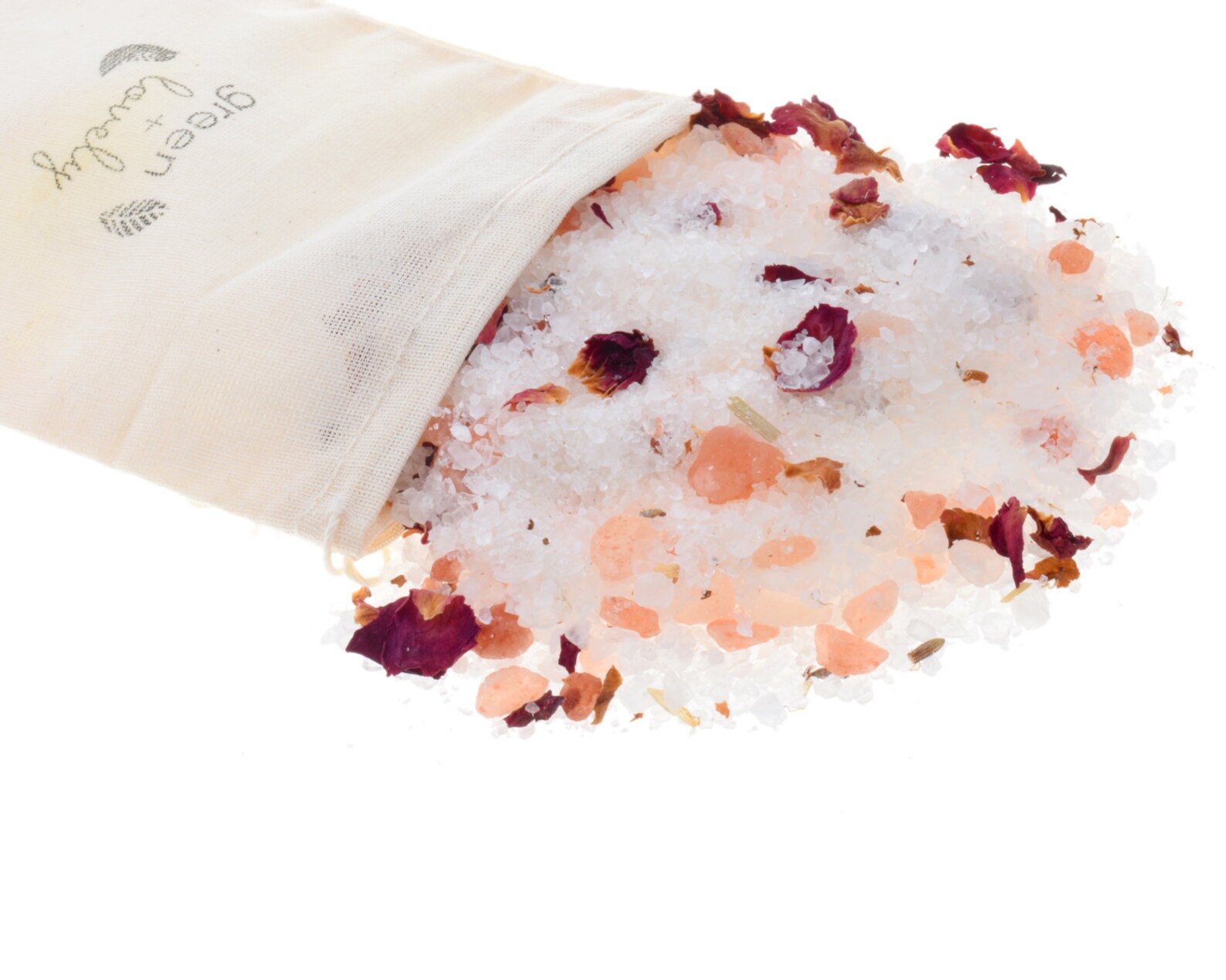 Pink Himalayan Rose Bath Salts. Valentines Day Gift. Organic ...