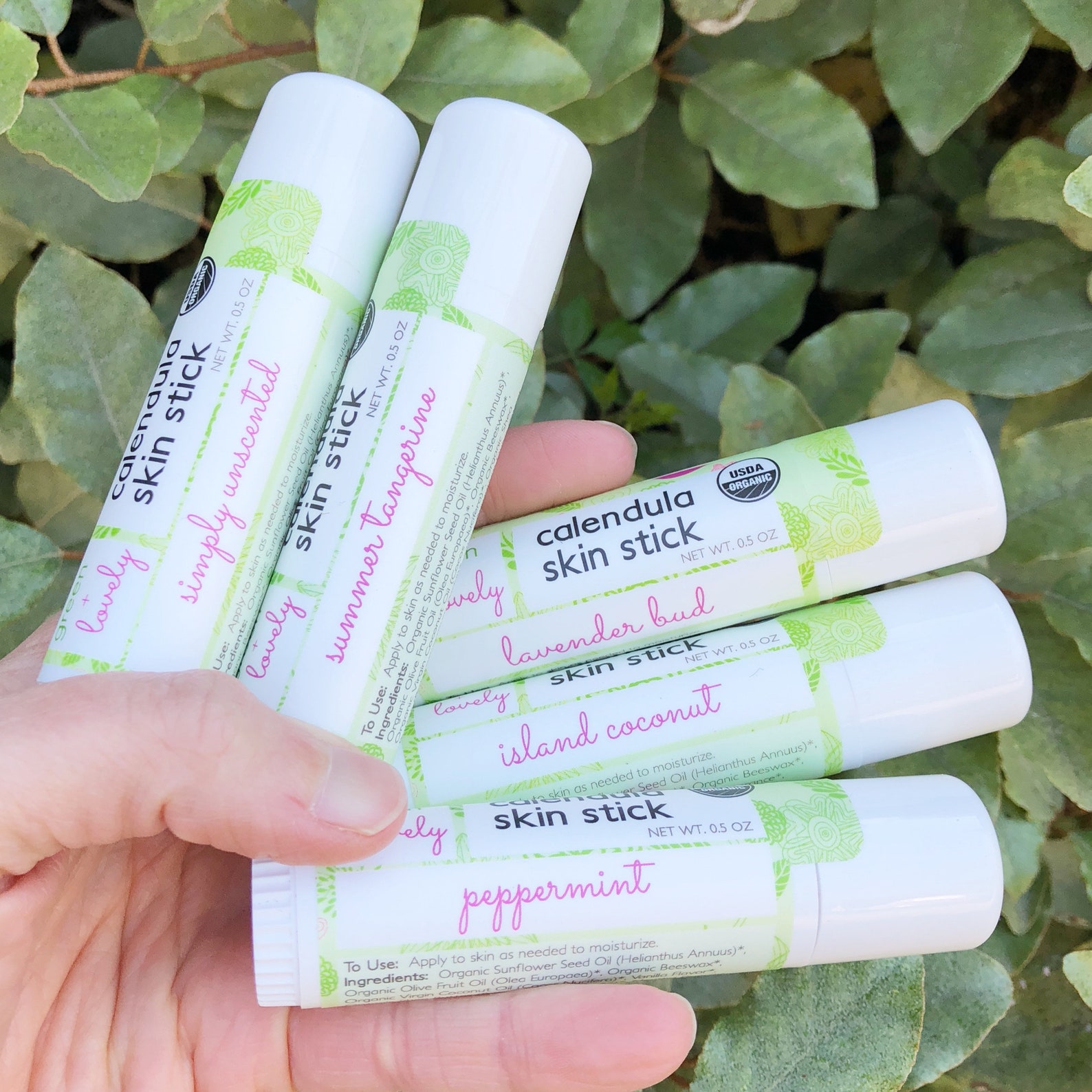 Peppermint Skin Stick Organic Calendula Lotion Stick Body | Etsy