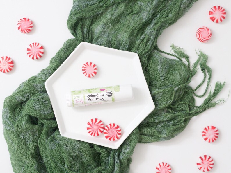 Peppermint Skin Stick - Organic Calendula Lotion Stick - Body Butter ...
