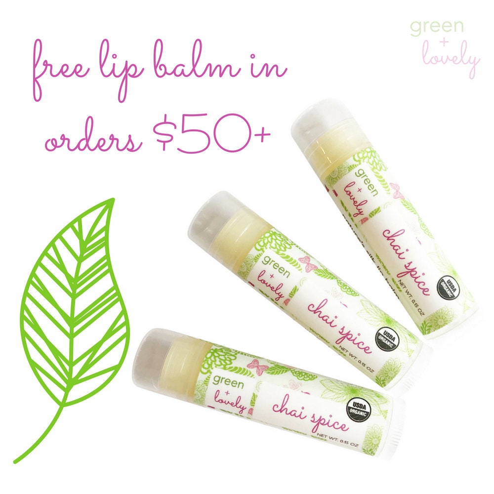 Lavender Vanilla Lip Balm, Organic Lip Balm, Lavender Chapstick, Shea ...