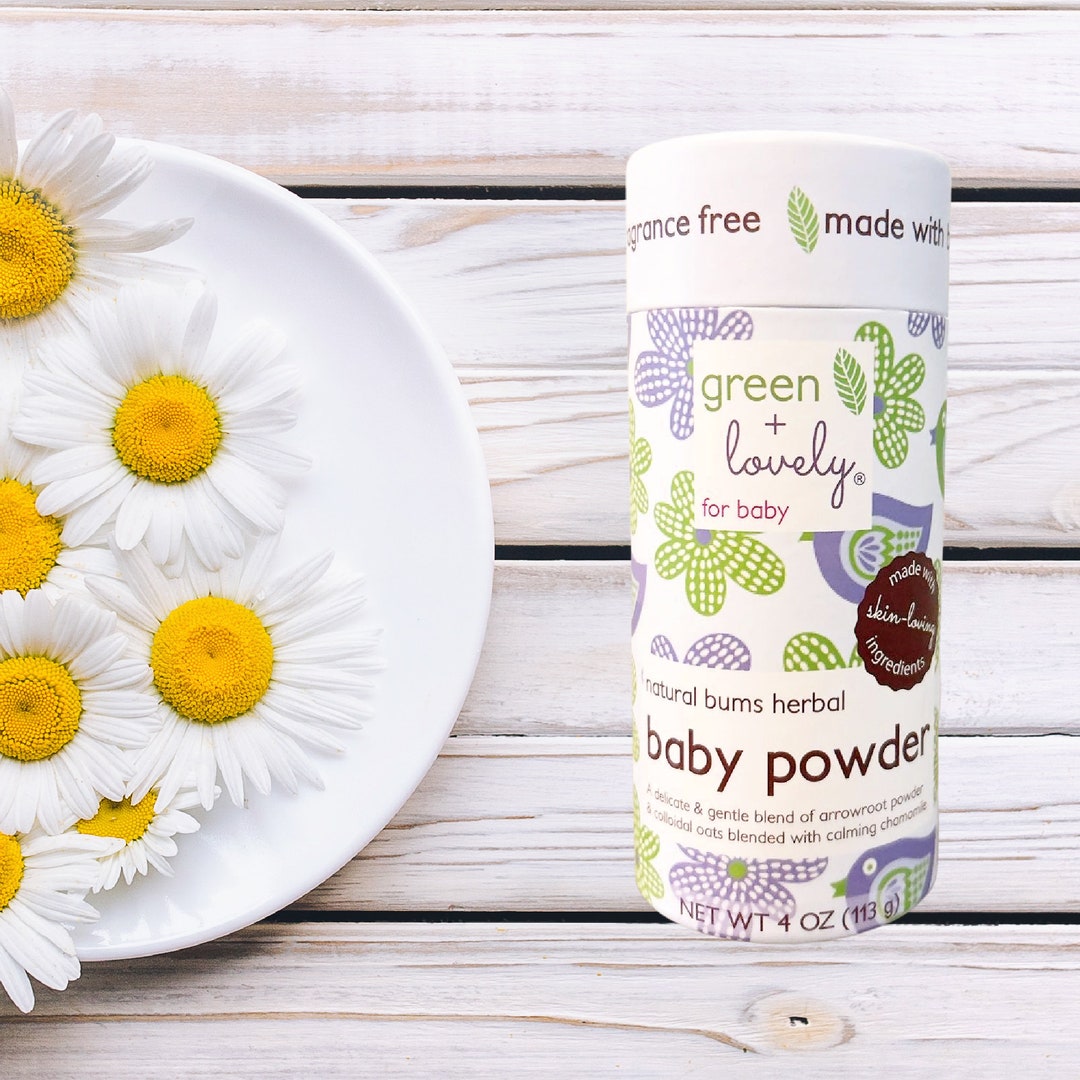 Natural Bums Herbal Baby Powder, Body Powder, Baby Powder, Organic Body ...