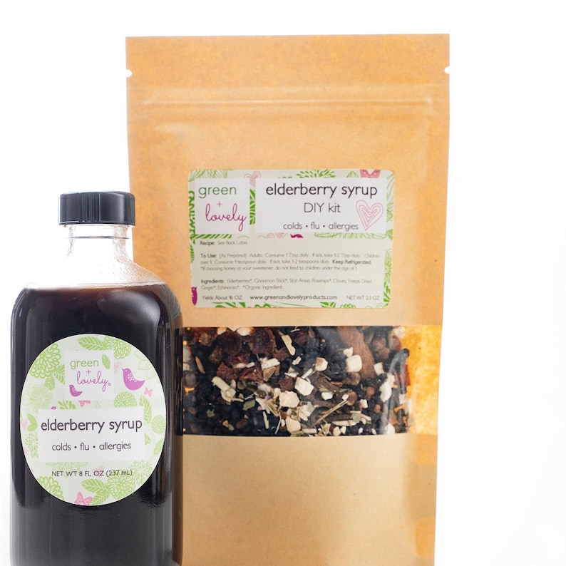 Elderberry DIY Kit - Elderberry Syrup for Colds, Flu, and Allergies - Etsy