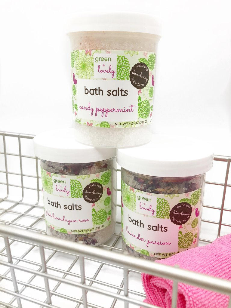 Pink Himalayan Rose Bath Salts. Valentines Day Gift. Organic ...