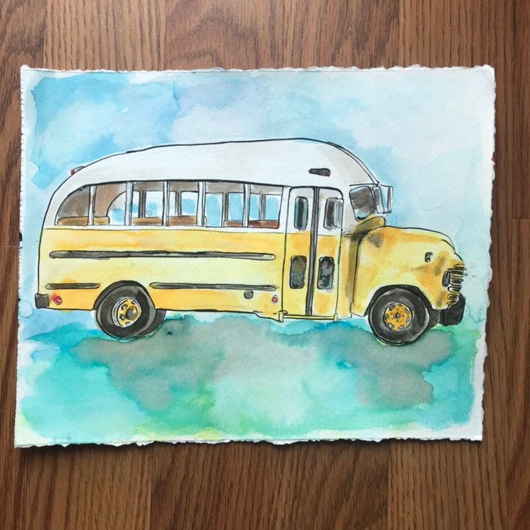 School Bus Painting Designs
