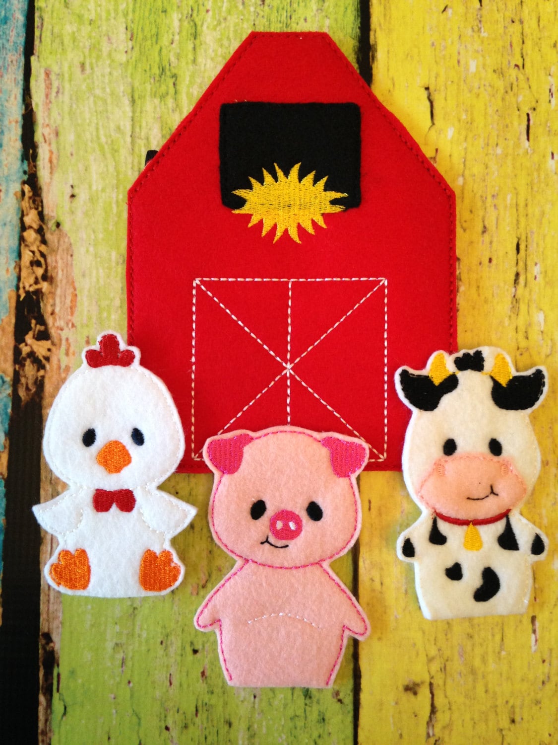 Farm Animal Finger Puppet Busy Bag | Etsy