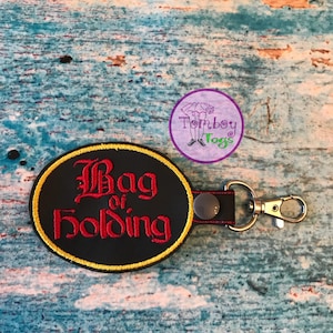 Bag of Holding Key Chain, Bag Tag, Zipper Pull - Etsy