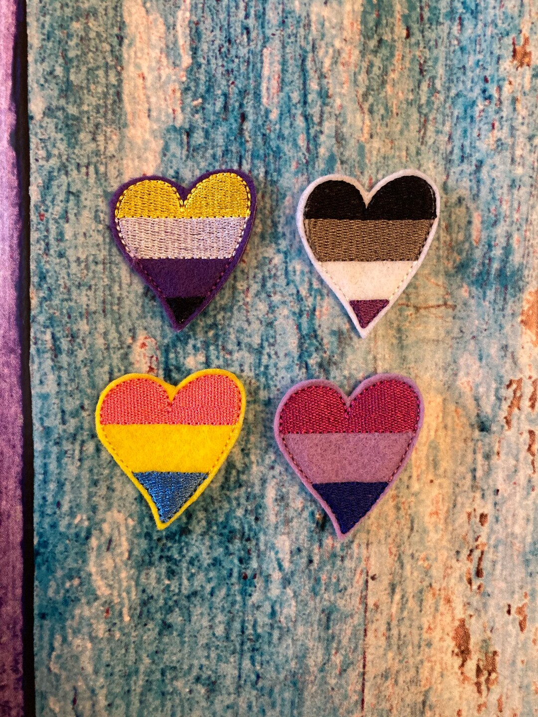 Pride Heart Pin or Badge Holder - Etsy