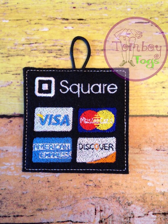 Credit card logo patch feltie | Etsy