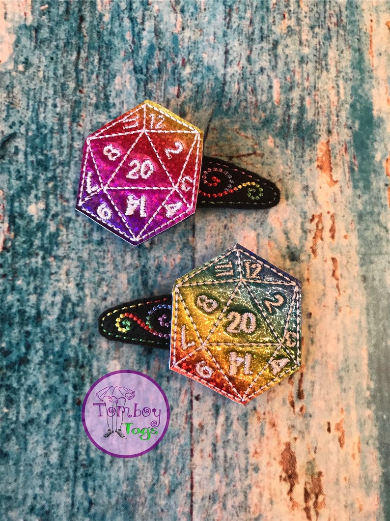 D20 Hair Clips - Etsy