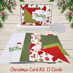 CARDS KIT, Happy Holly Days Paper Studio Christmas Cards Kit, Handmade ...