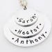Personalized Hand Stamped Stacking Name Necklace Custom With 3-4 Names ...
