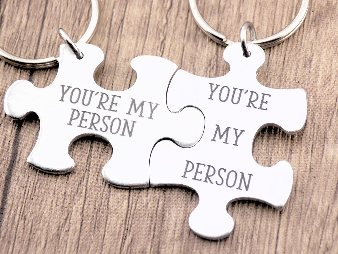 Puzzle Piece Keychain Set - Aluminum Matching Keychains - Etsy
