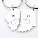 Choose Your State or Country Custom Long Distance Keychain Set - Etsy