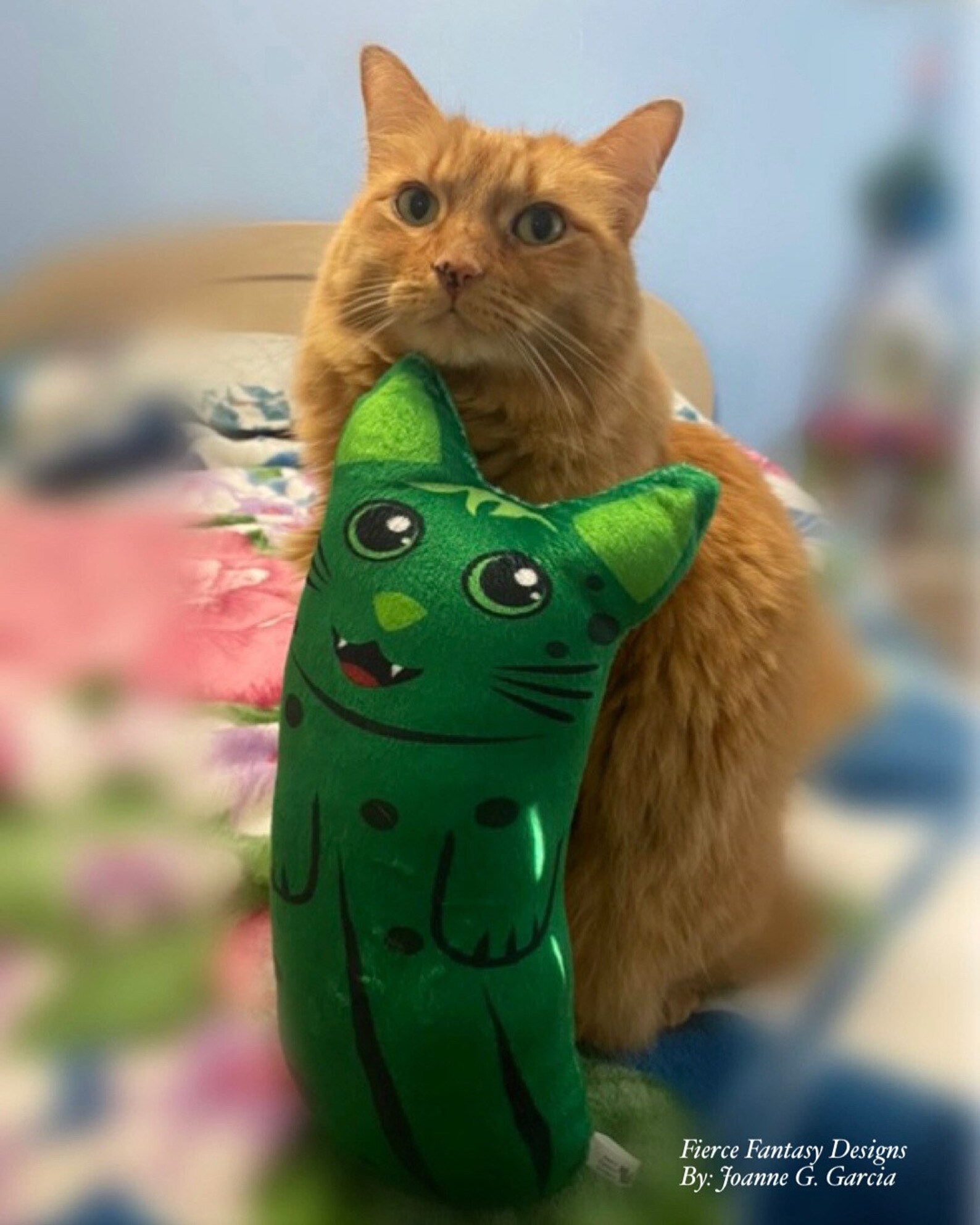 Pickle Cat Plush Large - Etsy