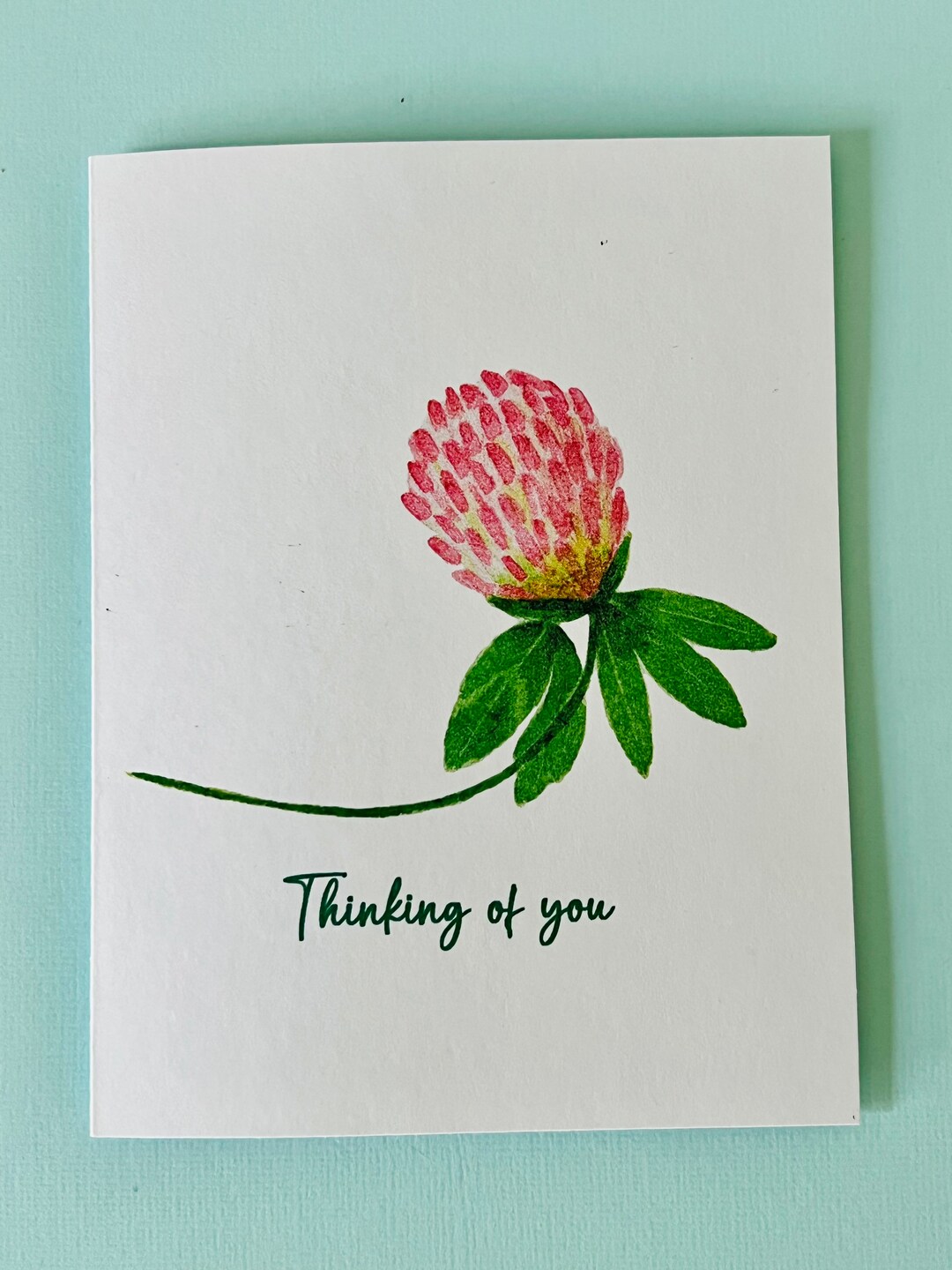 Watercolor Flower Thinking of You Card, Wildflowers Love Card ...