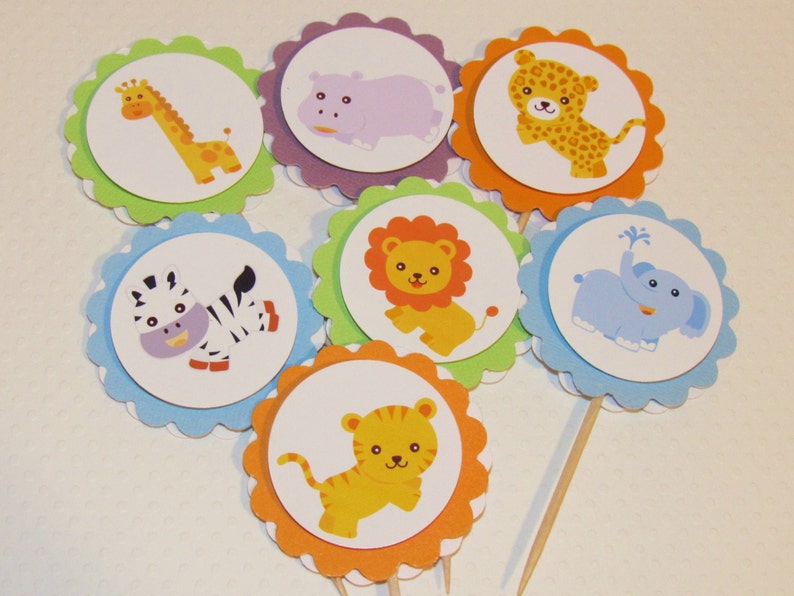 12 Baby Animal Place Cards Zoo Animals Woodland Animals - Etsy
