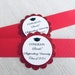 12 Graduation Napkin Rings, Red Napkin Rings, Graduation Cupcake ...