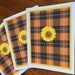 6ct Sunflower Card Set Fall Notecards Fall Note Cards - Etsy