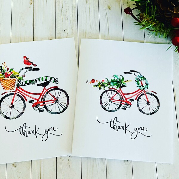 Bike Christmas Cards - Etsy