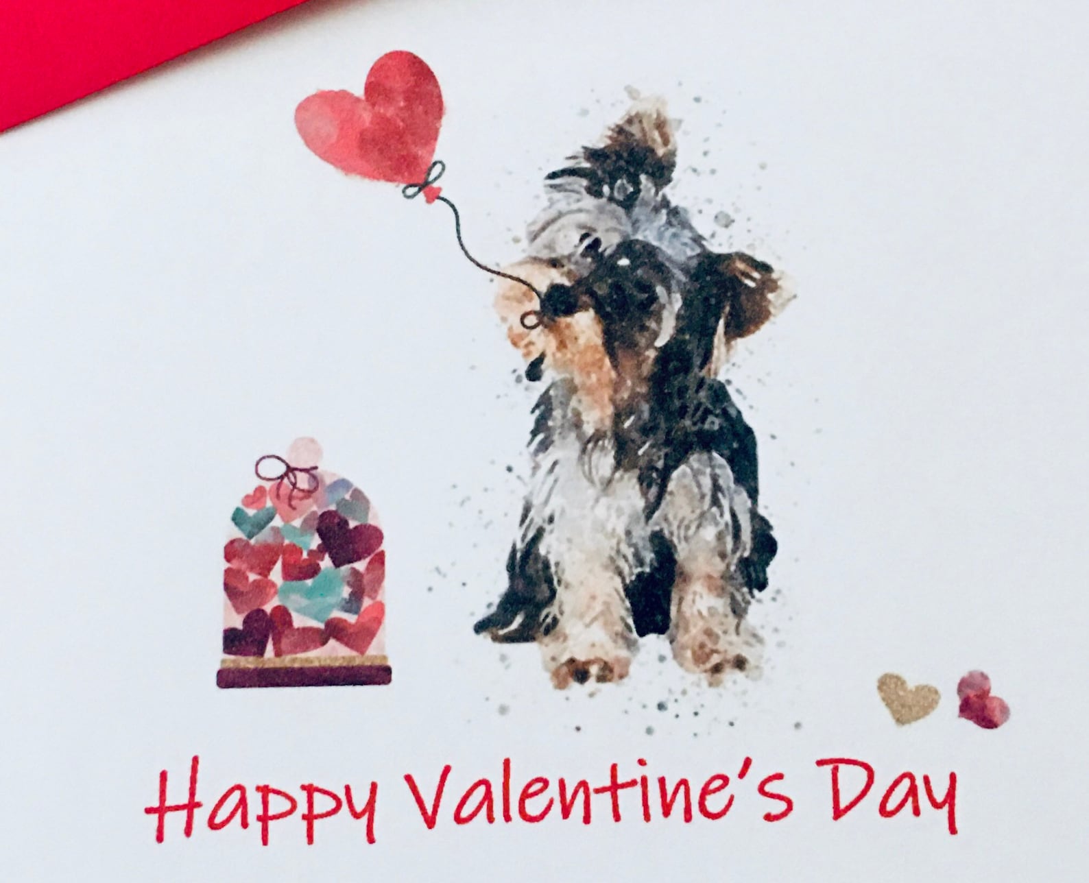 Yorkie Valentine Card, Personalized Valentine Card, Choose Your Breed ...
