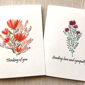 8ct Watercolor Wildflowers Card Assortment, Encouragement Cards ...