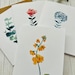 Sympathy Card Set, Watercolor Floral Cards, Encouragement Cards, Single ...