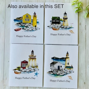 Lighthouse Fathers Day Card, Fathers Day Card for Dad, Lighthouse Theme ...
