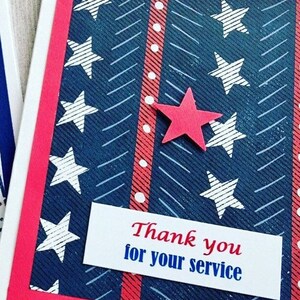 Veterans Day Card, Thank You for Your Service Card, Patriotic Card ...
