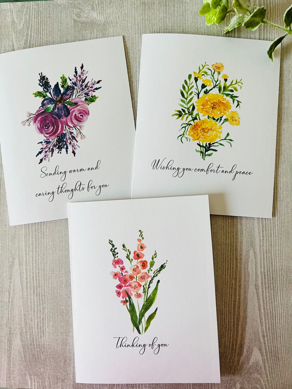 Watercolor Encouragement Cards Florals Card Assortment - Etsy
