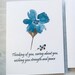Watercolor Flower Sympathy Card, Watercolor Floral Cards, Encouragement ...