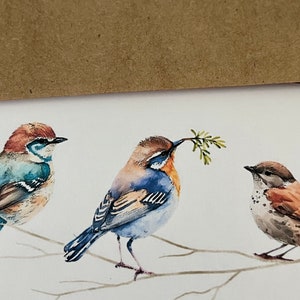 Watercolor Birds Cards Note Cards, Bird Cards, Watercolor Note Cards ...