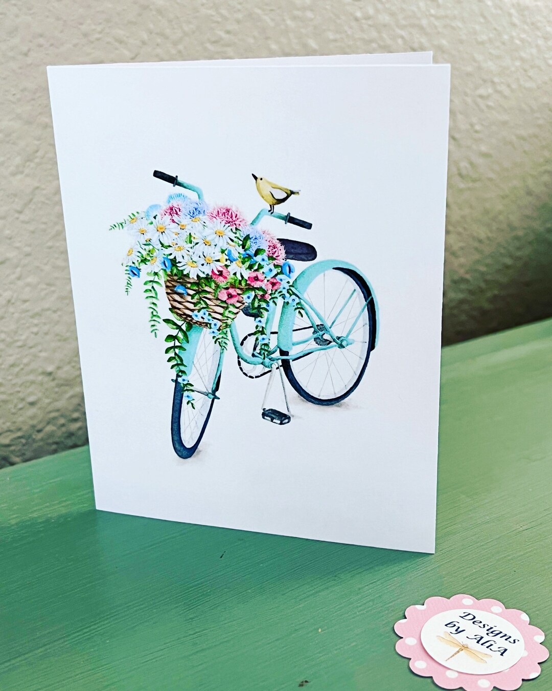 8ct Bicycle Note Cards, Spring Note Cards, Encouragement Cards, Spring ...