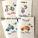 Birthday Truck Card, Personalized Birthday Card, Watercolor Cards ...