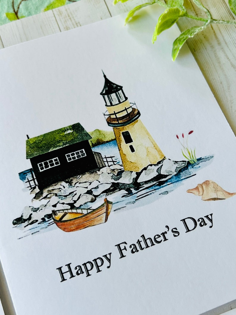 Lighthouse Fathers Day Card Fathers Day Card for Dad - Etsy