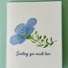 Watercolor Flower Thinking of You Card, Wildflowers Love Card ...