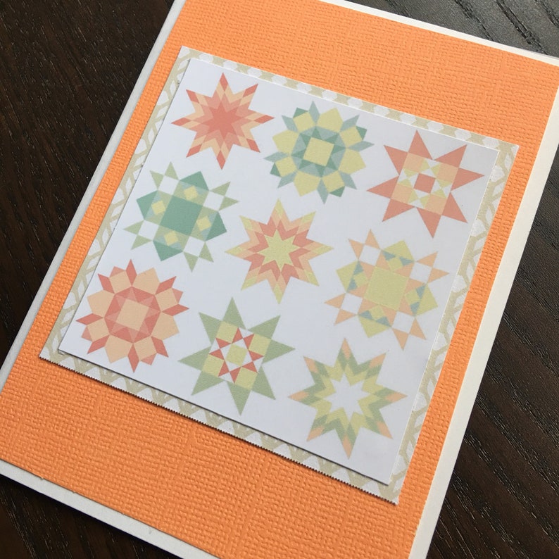 4 Quilt Notecards Handmade Cards Quilt Design Blank Cards | Etsy