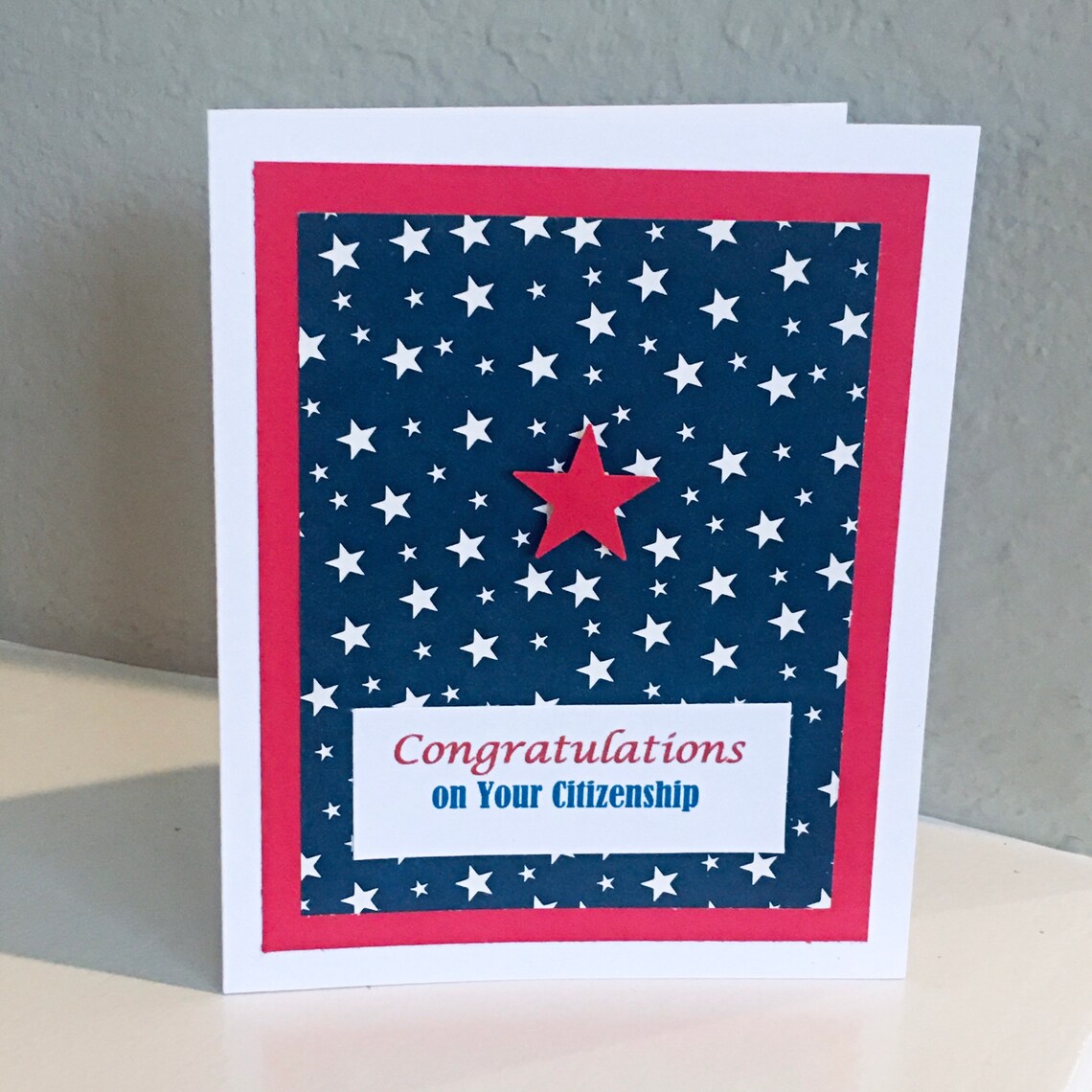 Citizenship Card Citizenship Congratulations Card - Etsy