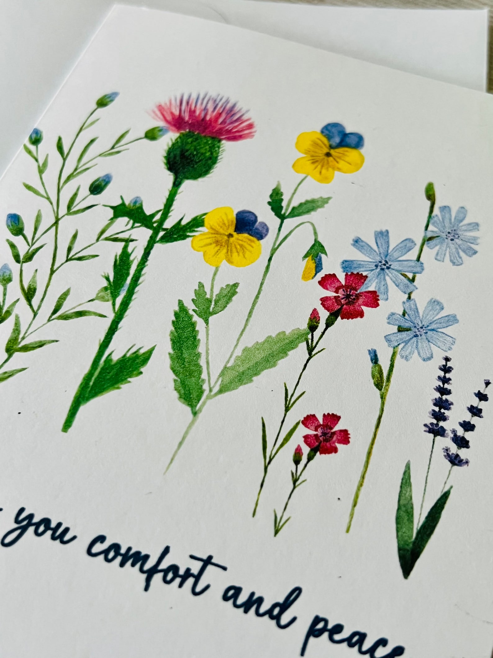6ct Watercolor Encouragement Cards Wildflowers Card - Etsy