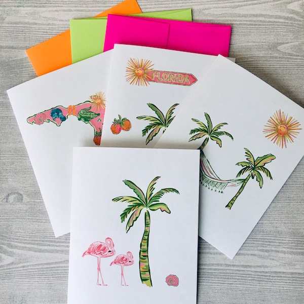 Florida Note Cards - Etsy