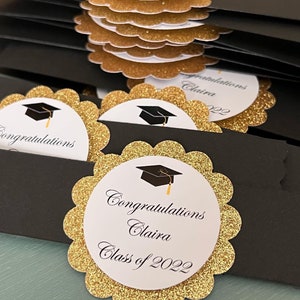 12 Graduation Napkin Rings, PERSONALIZED Napkin Wraps, Graduation ...