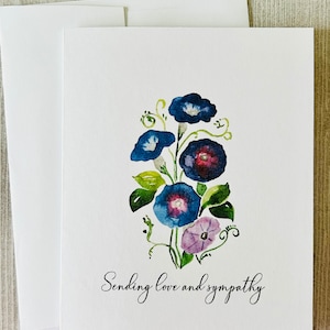 Watercolor Encouragement Cards, Florals Card Assortment, Thinking of ...