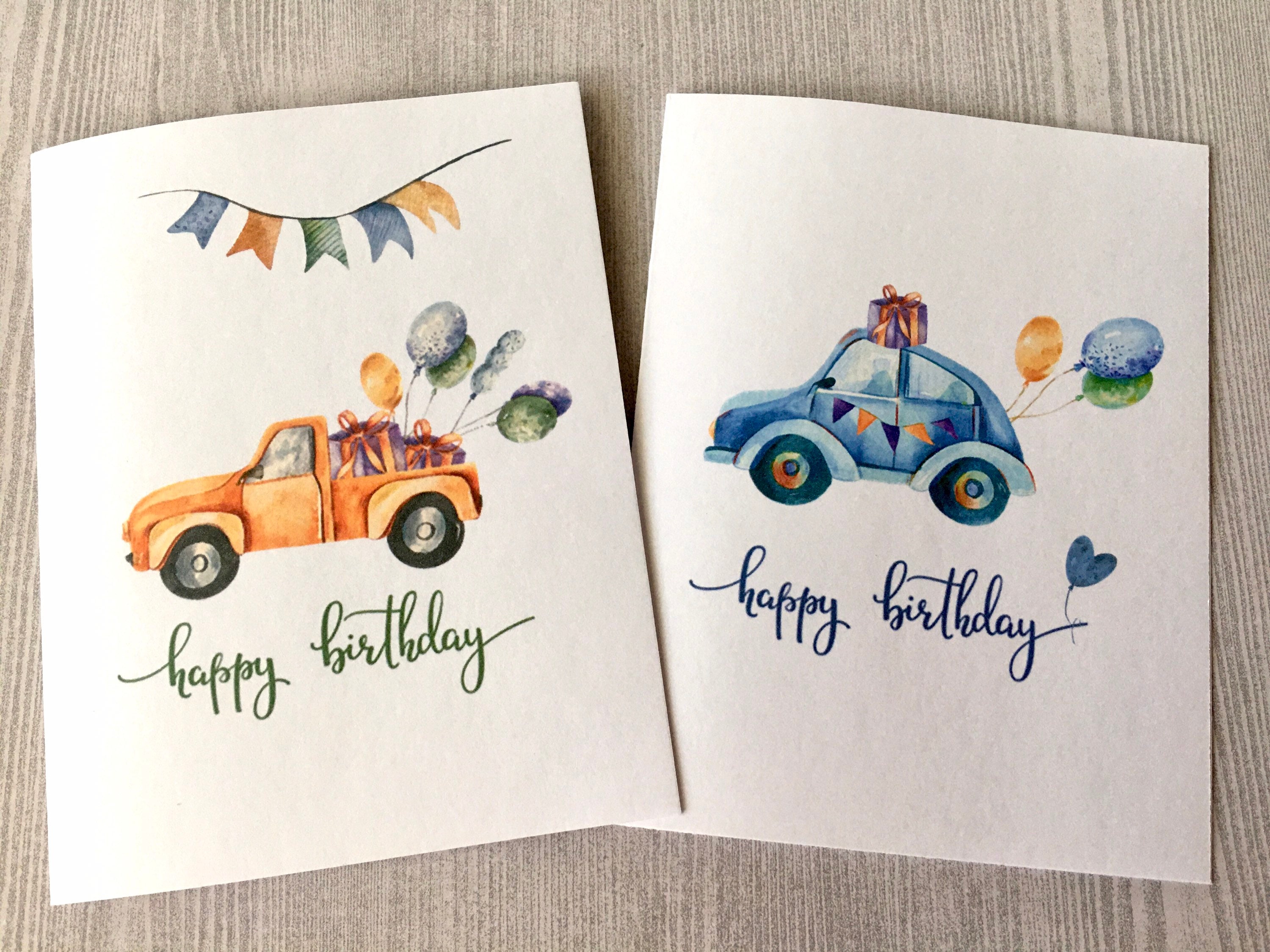 8ct Drive by Birthday Card Set Birthday Card Assortment | Etsy