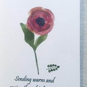 8ct Sympathy Card Set, Watercolor Floral Cards, Encouragement Cards ...