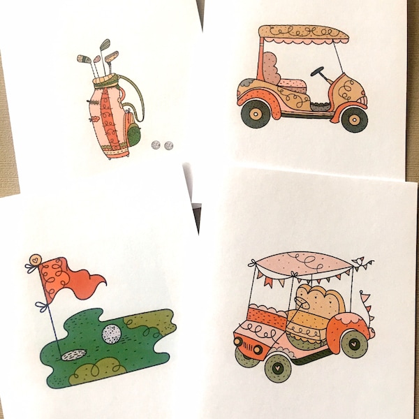 Handmade Golf Card - Etsy