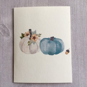 8ct Fall Card Set, Watercolor Cards, Folded Note Cards, Blank Cards ...